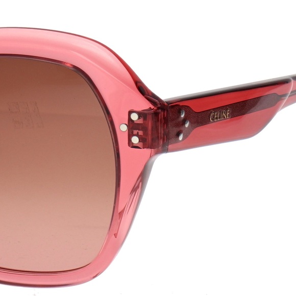 Celine | Accessories | Celine Rose Pink Acetate Round Sunglasses ...